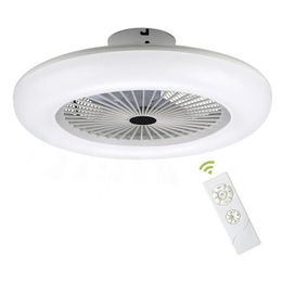 Deckenventilator mit Fernbedienung Timer Dimmbar dimmbar led Deckenleuchte fan light ceiling - Grau, Weiß - Swanew