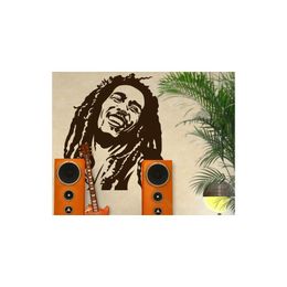MICASIA Wandtattoo No.1215 Bob Marley Farbe: Kupfer Größe HxB: 82cm x 75cm