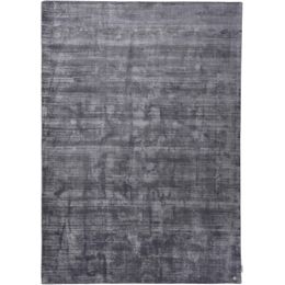 Teppich Tom Tailor HOME "Shine uni" Teppiche Gr. B/L: 85 cm x 155 cm, 8 mm, 1 St., grau (anthrazit) Esszimmerteppiche