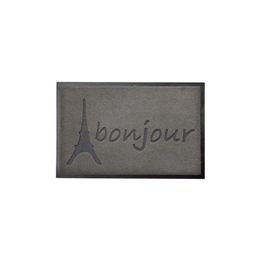 acerto ® - Schmutzfangmatte 40x60cm Bonjour Paris Fußmatte Türmatte Sauberlaufmatte