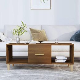 Bonnevie - Couchtische Kaffeetisch Braun Eichen-Optik 102x50x40 cm Holzwerkstoff vidaXL