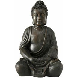 Boltze Gruppe - Buddha Figur Garten Außen Dekoration Kunstharz Skulptur braun Wohn Zimmer Statue Boltze 2445800