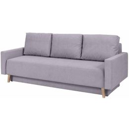 Fun Moebel - Sofa Schlafsofa kalmar 3-Sitzer Grau