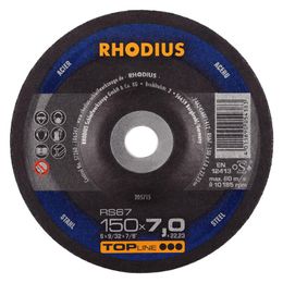 Rhodius Abrasives - rhodius RS67, 10 Stück, 150 x 7,0 mm, Schruppscheibe