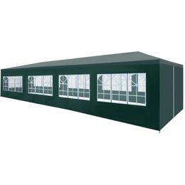 Partyzelt, Gartenpavillon, Faltpavillon Bierzelt UV-Schutz 3x12 m Grün KLI83069 MAISONCHIC