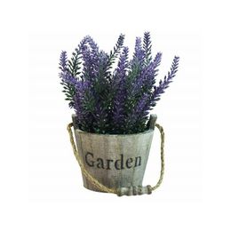 Meditrade GmbH Vase holz schreiben garten blumen lavendel künstliche sämling home dekoration hängen