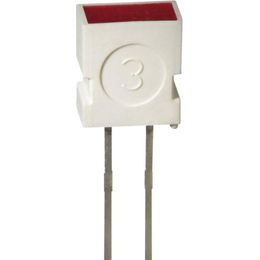 L-1043 id led bedrahtet Rot Rechteckig 3.65 x 6.15 mm 10 mcd 100 ° 20 mA 2 v - Kingbright