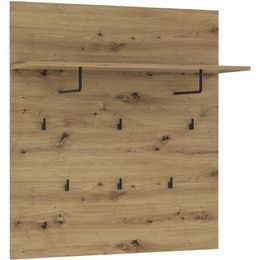 Garderobe Artisan Eiche Artisan Eiche Garderoben Set Modern - 89,1x100x30 cm (BxHxT) - Flurmöbel Kompaktgarderobe - [Alisha.six] Flur Diele