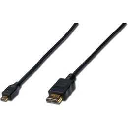 Digitus Assmann Electronic AK-330109-010-S HDMI-Kabel 1 m hdmi Typ d (Micro) hdmi Typ a (Standard) Schwarz - HDMI-Kabel (1 m, hdmi Typ d (Micro), hdmi Typ a