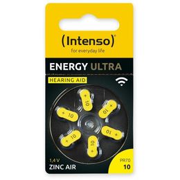 Hörgeräte-Batterie Engery Ultra a 10, 6 Stück, gelb - Intenso