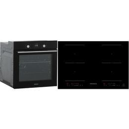 Backofen Herd Kochfeld Herdset Induktion 77cm Timer 2 Flexzonen Slider respekta