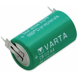 Lithium-Batterie cr 1/2AA-SLF, Print 1/1+/-, 3 v-, 950 mAh - Varta