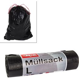 Dema Müllsack l mit Zugband 120ltr. 20er Rolle schwarz