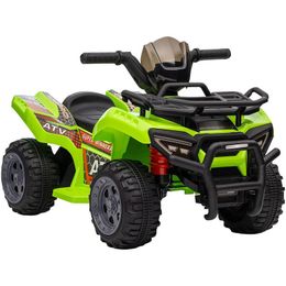 HOMCOM Mini Elektro-Quad Kinder Elektro atv Kinderwagen led Frontlicht Kinderfahrzeug Kindermotorrad Elektroquad für 18-36 Monate Kinder Metall