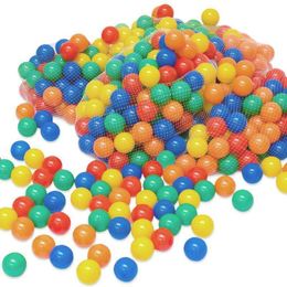 3000 bunte Bälle für Bällebad 6cm Babybälle Plastikbälle Baby Spielbälle - bunt - LittleTom