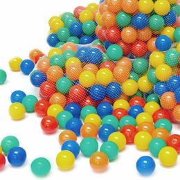 LittleTom 2000 bunte Bälle für Bällebad 7cm Babybälle Plastikbälle Baby Spielbälle - bunt