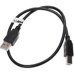 vhbw - usb a auf usb b Druckerkabel Scannerkabel Adapterkabel kompatibel mit Boss Katana MK1 100, Katana MK1 50 - 0,5 m Schwarz