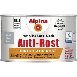 Alpina - Metallschutz-Lack Anti-Rost 750 ml hellgrau glänzend Metallack Schutzlack