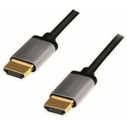HDMI-Kabel CHA0100, Stecker/Stecker, Alu, 4k, 1 m - Logilink