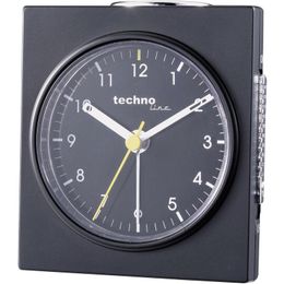 Technoline Model q schwarz Quarz Wecker Schwarz (matt) Alarmzeiten 1 - Techno Line