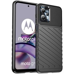 MARKENLOS - Thunder Case kompatibel mit Motorola Moto G13 Silikonschutzhülle schwarz