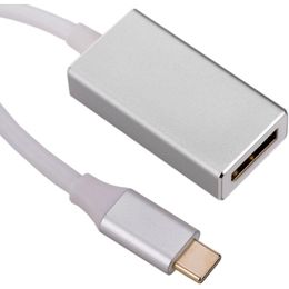 Kabel usb 3.1 c Stecker an DisplayPort weiblich Video Konverter 4K Ultra hd 60Hz 10cm - BeMatik