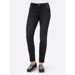 Heine Damen Jeans, Grau, Gr. 36, Skinny, Material: Baumwolle