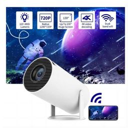 Gontence Smart Projektor Android 11.0 MINI Tragbares 5G WIFI Heimkino 720P Portabler Projektor (120 lm