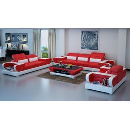 JVmoebel Wohnzimmer-Set, Sofagarnitur 3+1+1 Sitzer Set Design Sofa Neu Polster Couchen