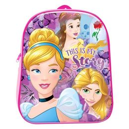 Tinisu Rucksack Disney Prinzessinnen 3D Rucksack Tasche Schule Ranzen Umhängetasche