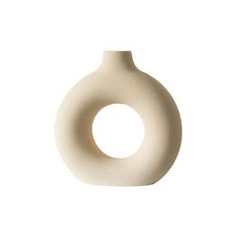 Mrichbez Dekovase Keramik vase beige Moderne deko (Satz