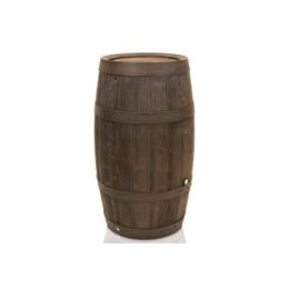 YourCasa Regentonne 250 Liter [Timber] Holzoptik mit Metallgewinde und Deckel