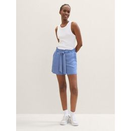 Tom Tailor Denim Bermudas Paperbag Shorts mit Lyocell