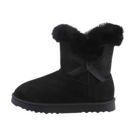 Ital-Design Damen Snowboots Freizeit Snowboots Flach Flache Stiefeletten in Schwarz