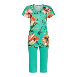 Ringella Schlafanzug Damen Pyjama mit Caprihose (2 tlg) Modisches Design