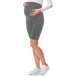 Be Mammy Umstandsleggings Kurze Umstandsleggings aus Viskose BE-04 (1-tlg) elastischer Bund Kurz Hose Schwangerschaft