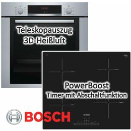 Backofen-Set HBA3140S0 mit Induktions-Kochfeld PUE611FB1E - Bosch