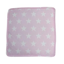 Krasilnikoff Sitzkissen Bezug Pink with Stars, 45 x 45 cm