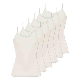 Comazo Achseltop 6er Pack Damen Spaghettiträger Hemd (Packung