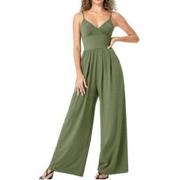 FIDDY Jumpsuit Damen-Jumpsuits – Sommer-Jumpsuits mit V-Ausschnitt