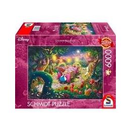 Schmidt Spiele Thomas Kinkade Studios: Disney Dreams Collection - Alice in Wonderland, Mad Hatter's Tea Party, Puzzle 6000 Teile