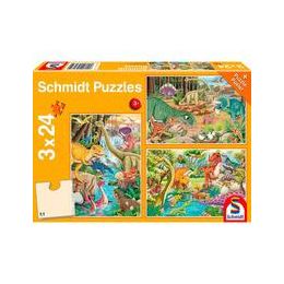 Schmidt Spiele Spaß mit den Dinosauriern 3x 24 Teile Teile: 72 (3x 24) Altersangabe: ab 3 Monaten