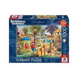 Schmidt Spiele Thomas Kinkade Studios: Benjamin Blümchen, Ein Tag im Neustädter Zoo, Puzzle 1000 Teile Teile: 1000 Altersangabe: ab 12 Jahren