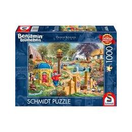 Schmidt Spiele Thomas Kinkade Studios: Benjamin Blümchen, Ein Tag im Neustädter Zoo, Puzzle 1000 Teile