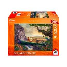 Schmidt Spiele Thomas Kinkade Studios: Disney Dreams Collection - The Lion King, Return to Pride Rock, Puzzle 6000 Teile