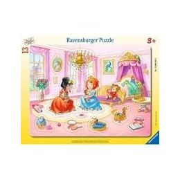 Ravensburger Kinderpuzzle - Im Prinzessinnenschloss 13 Teile, Rahmenpuzzle Teile: 13 Altersangabe: ab 36 Monaten