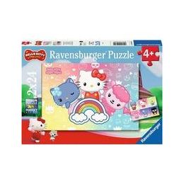 Ravensburger Kinderpuzzle Hello Kitty Die besten Freunde 2x 24 Teile Teile: 48 (2x 24) Altersangabe: ab 4 Jahren