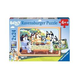 Ravensburger Kinderpuzzle Bluey Auf geht''s! 2x 24 Teile Teile: 48 (2x 24) Altersangabe: ab 4 Jahren