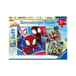 Ravensburger Kinderpuzzle Spideys Abenteuer 3x 49 Teile Teile: 147 (3x 49) Altersangabe: ab 4 Jahren