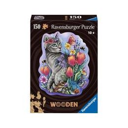 Ravensburger Wooden Puzzle Fr&uuml;hlingskatze 150 Teile